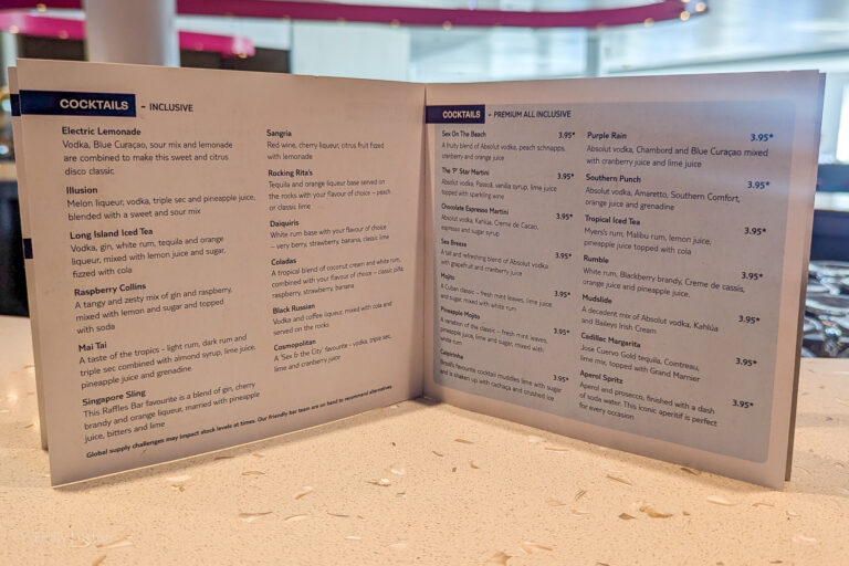 Your Guide to the Bars & Restaurants on the Marella Explorer