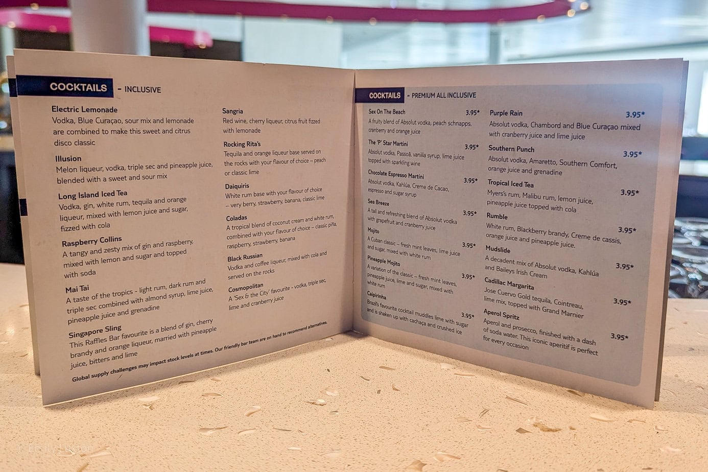 Your Guide to the Bars & Restaurants on the Marella Explorer